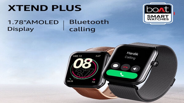 boAt Xtend Plus 1.78-इंच AMOLED डिस्प्ले और ब्लूटूथ कॉलिंग के साथ भारत ...