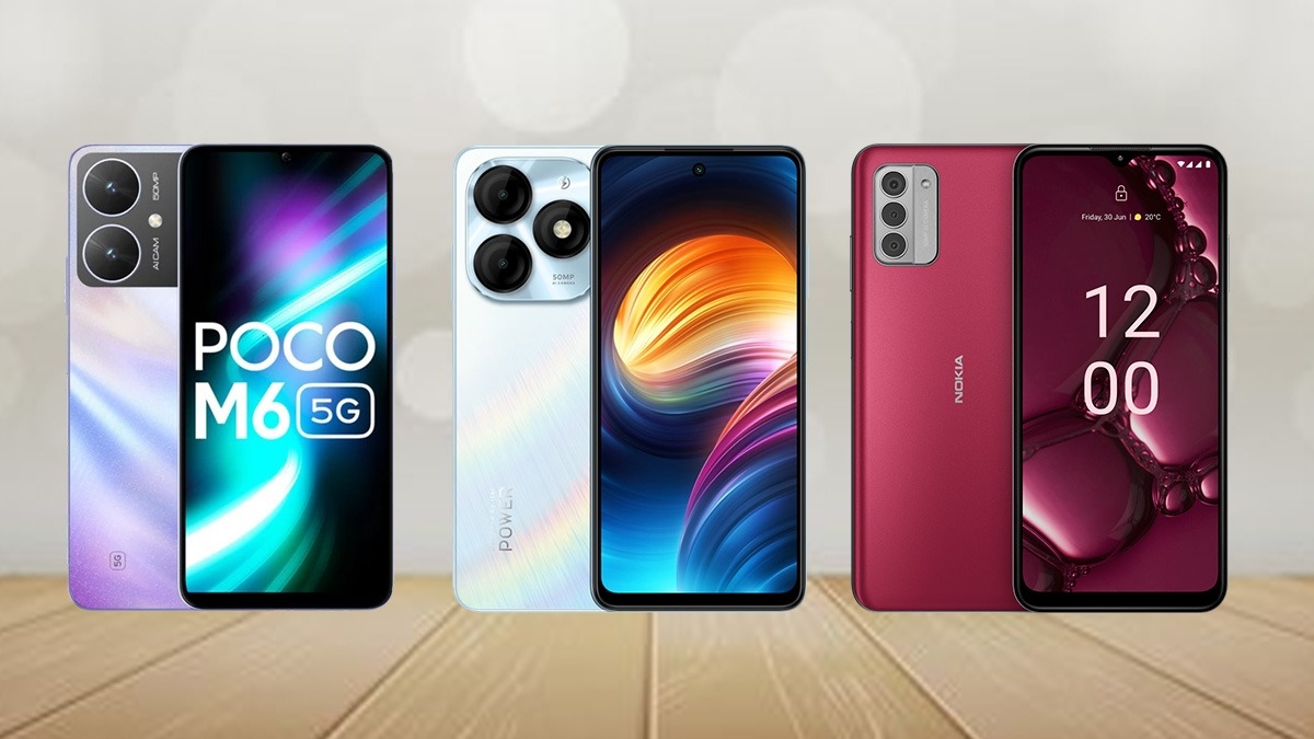 best 5g mobile phones under 10000 in india like itel p55 poco m6 nokia ...
